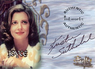 Buffy the Vampire Slayer Autographs Guide, Card Details, Checklist