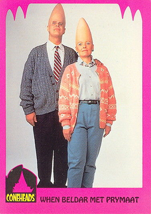 1993 Topps Coneheads Trading Cards Checklist, Details