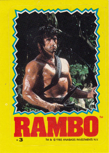 1985 Topps Rambo First Blood Part II Checklist, Trading Cards Info