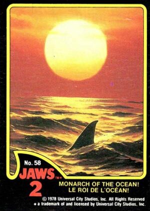 1978 Topps Jaws 2 Checklist, Trading Cards Details, Box Info, Stickers