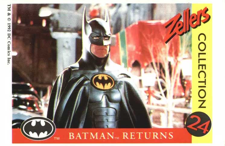 1992 Zellers Batman Returns Checklist, Trading Cards Details